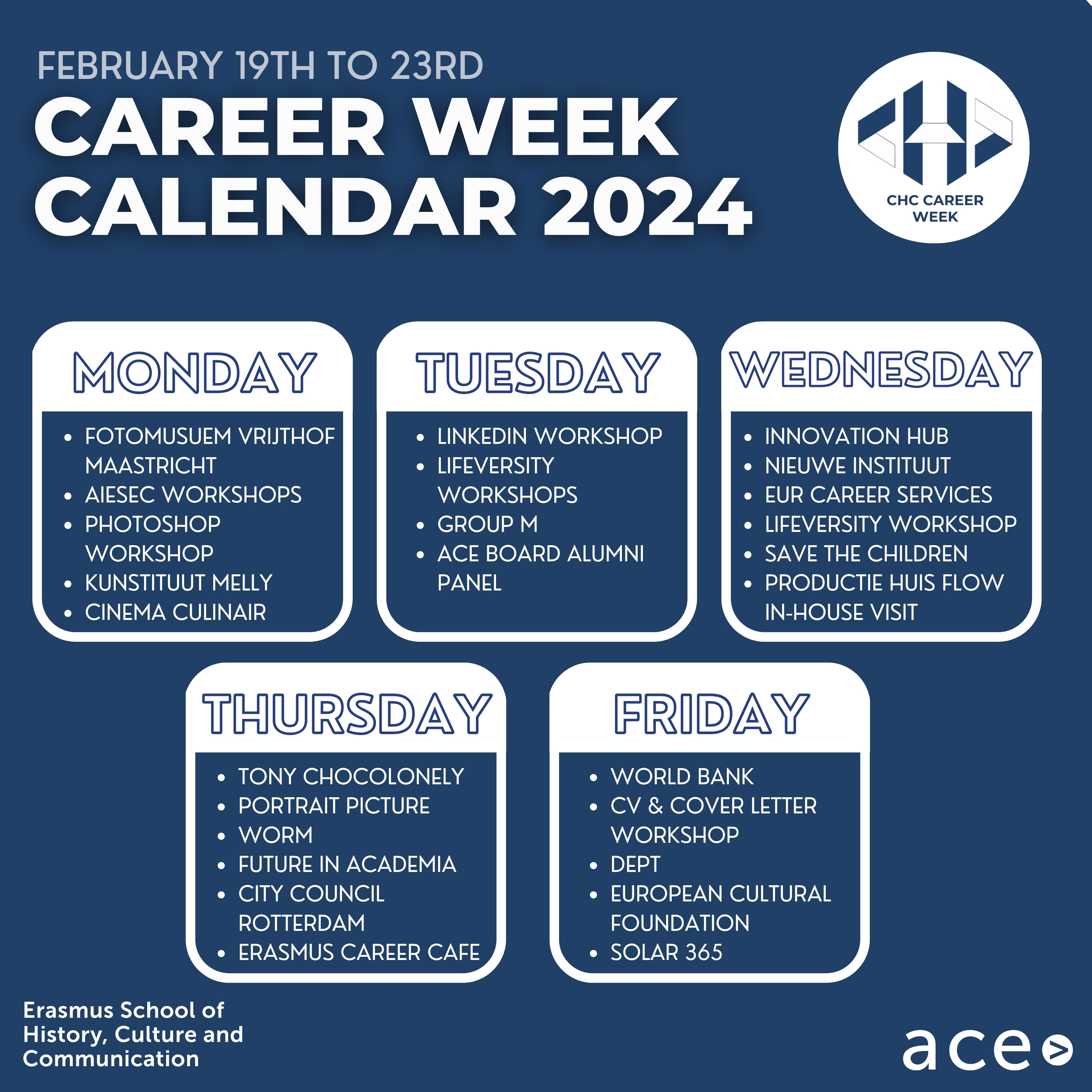 CHC Career Week - International Faculty Association ACE